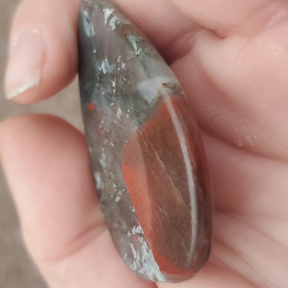 Handmade | Jewelry | New Natural Chicken Blood Stone Teardrop Unisex ...